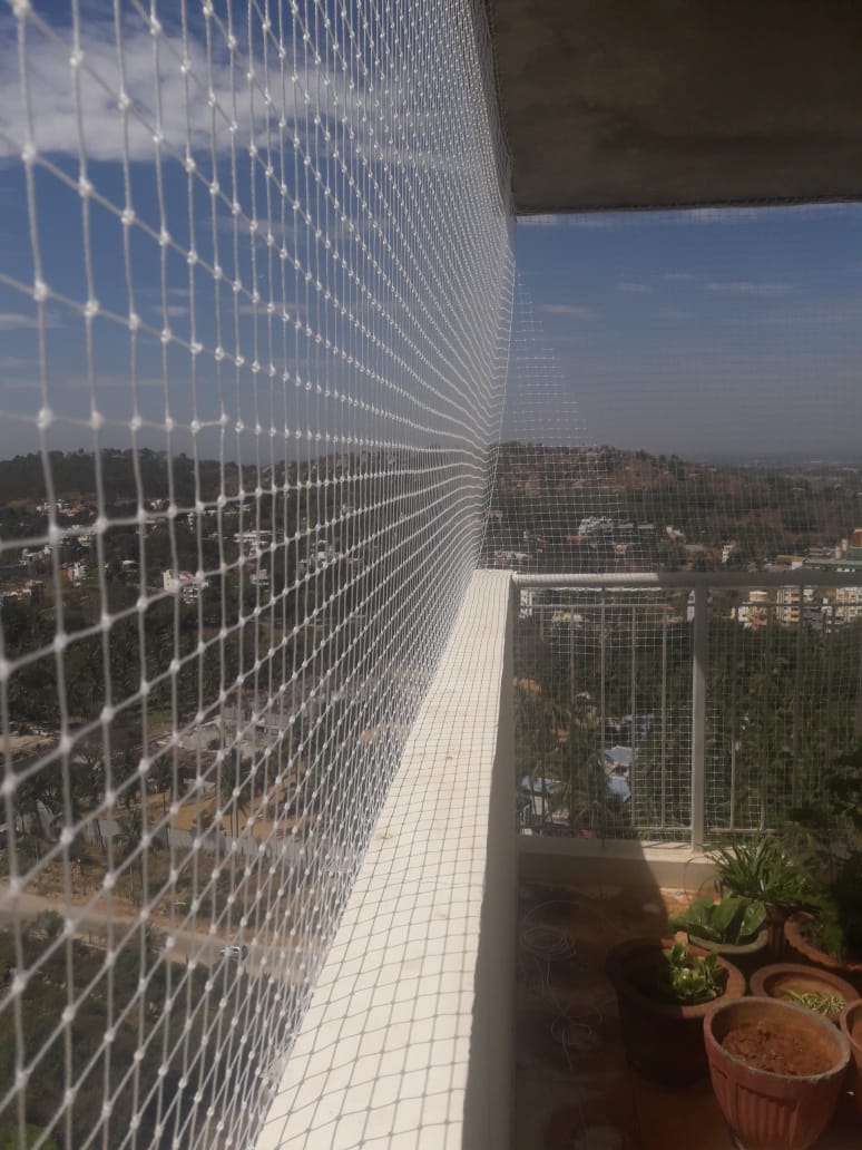 Balcony safety nets | Invisible grills | Pigeon safety nets| Bird Netting